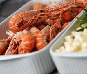 Hummerbisque (lækker skaldyrssuppe med jomfruhummere)