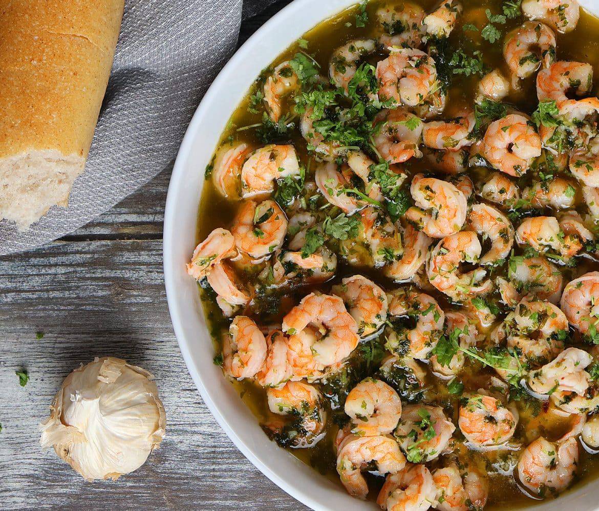 Gambas al ajillo i airfryer